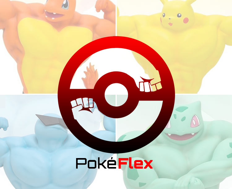 Flexing Bodybuilding Action Figures - PokéFlex