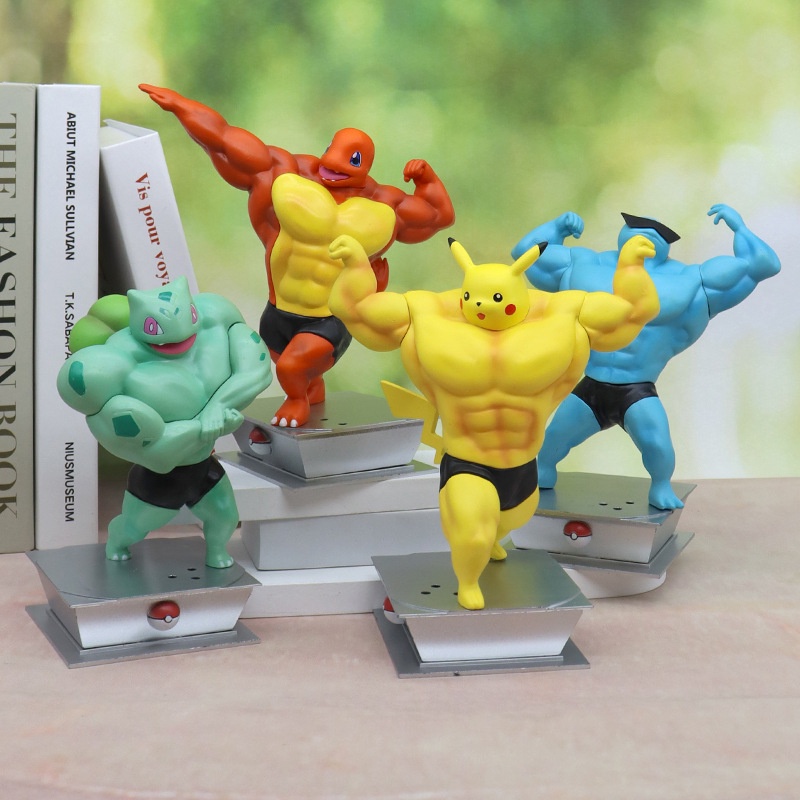 Pokémon™ Flexing Bodybuilding Action Figures - PokéFlex