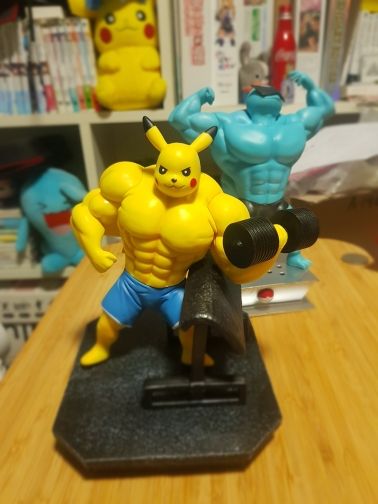 Fitness Gym Weightlifting Action Figures - PokéFlex