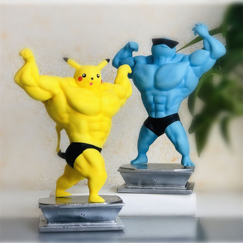 Pokémon Flexing Bodybuilding Action Figures - PokéFlex