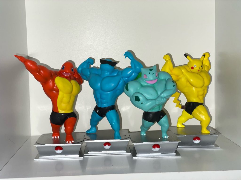 Buff Pokémon Action Figures Flexing Meme Figurines - PokeFlex